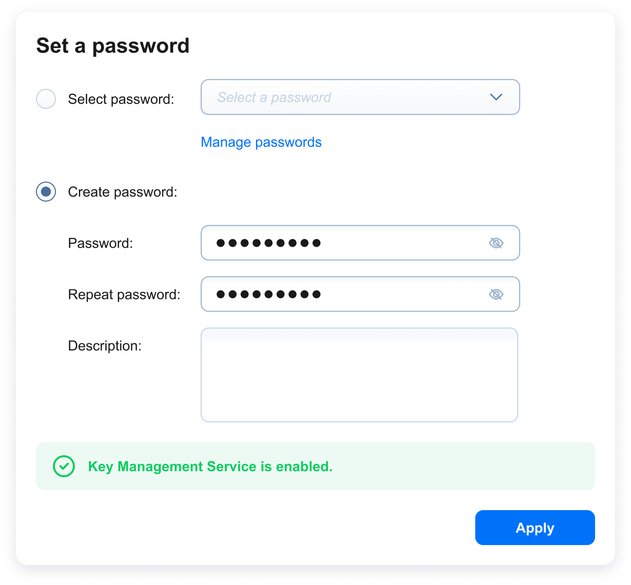 Managing Passwords